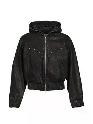 ROCKSTEADY X Jian Ye Nyx Hooded Leather Jacket