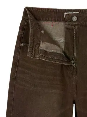 STUDIO TOMBOY Washed Wide-leg Jeans - Brown