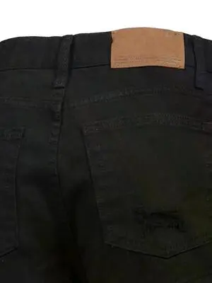 BOHEMSEO Distressed Double-pocket Mini Shorts