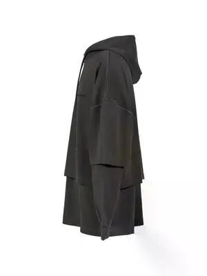 ARNODEFRANCE Layered-design Logo-print Hoodie