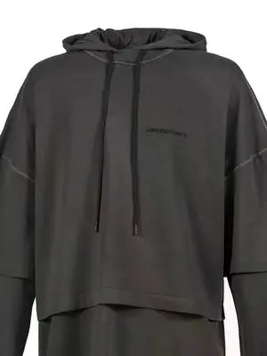 ARNODEFRANCE Layered-design Logo-print Hoodie