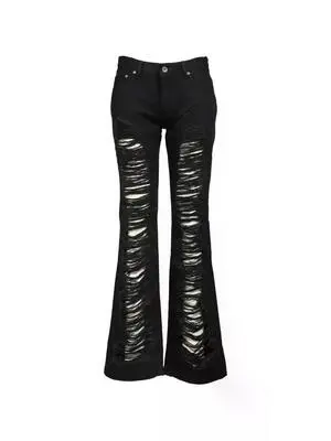 BOHEMSEO Distressed Semi-bootcut Jeans