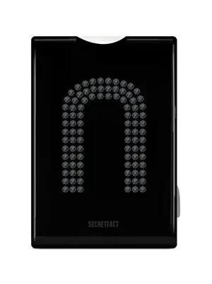 SECRETFACT Swarovski Crystal-embellished Card Holder - Black