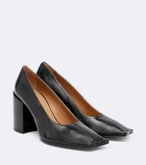 MAISON MARGIELA Piped Leather Pumps - Black