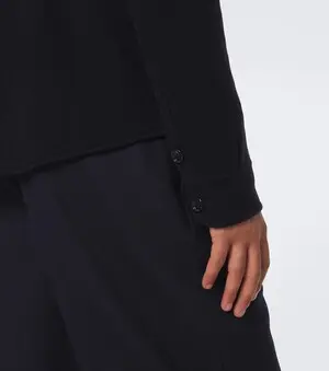 ALLUDE Knitted Wool And Cashmere Shirt
