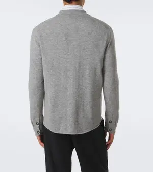 ALLUDE Knitted Wool And Cashmere Shirt