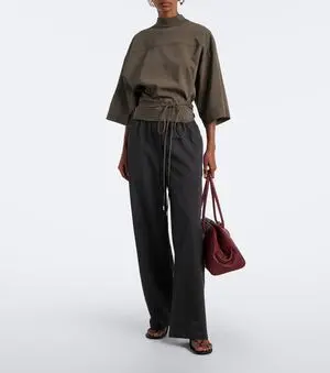 Jacquemus Pinstripe Virgin Wool Straight Pants