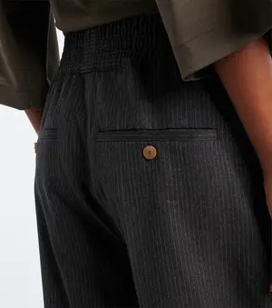 Jacquemus Pinstripe Virgin Wool Straight Pants