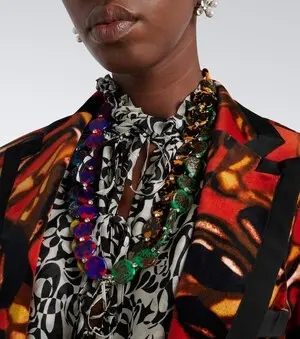 Dries Van Noten Printed Cotton-blend Blazer