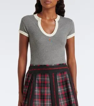 VIVIENNE WESTWOOD Baby Lima Ribbed-knit T-shirt