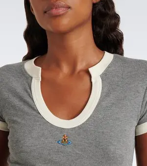 VIVIENNE WESTWOOD Baby Lima Ribbed-knit T-shirt