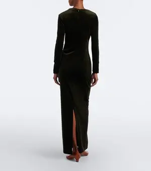 JIL SANDER Cotton Velvet Gown