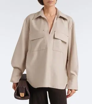 Agnona Embellished Wool Shirt