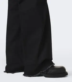 Rick Owens Geth Distressed Wide-leg Jeans