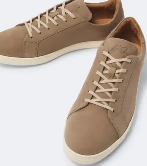 George Cleverley Jack Iii Leather Sneakers - Beige