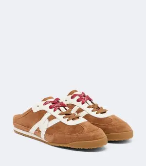 Veronica Beard Nicoline Suede Mules - Brown