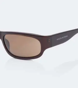 Magda Butrym Rectangular Acetate Sunglasses