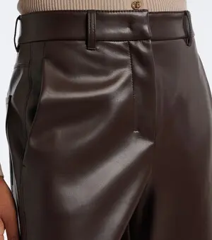 Max Mara Coated Jersey Wide-leg Pants
