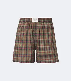Acne Studios Plaid Shorts - Green
