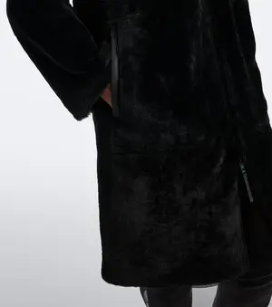 JOSEPH Caspian Reversible Leather And Shearling Coat