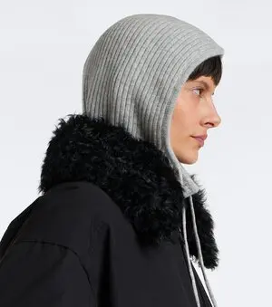 YVES SALOMON Ribbed-knit Cashmere Balaclava