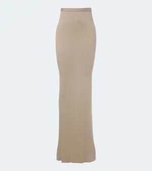 Rick Owens Lilies Slip Jersey Maxi Skirt - Beige