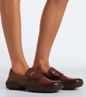 Miu Miu Leather Loafers