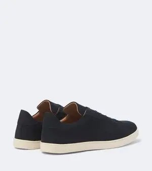 George Cleverley Jack Iii Leather Sneakers - Blue