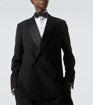 Giorgio Armani Virgin Wool Tuxedo Blazer