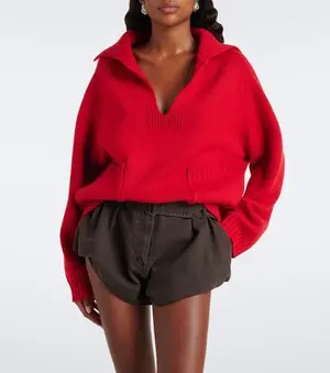Magda Butrym Wool And Cashmere Polo Sweater