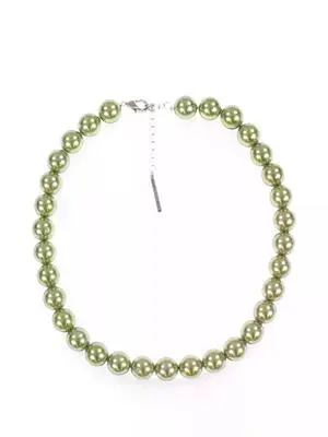 YELLOWSWALLOW Deep Pearl Necklaces - Green