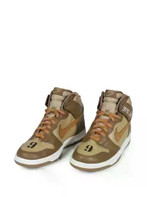 SWJP X Nike Dunk High Stencil-print Sneakers