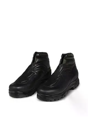 AKME Front-zip Panelled Biker Boots