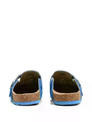 THE EDGE OF EARTH™ X Octavious Marks Skeleton-patch Buckle-strap Mules