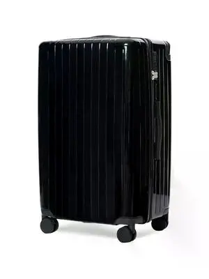 LUFLY Ribbed Suitcase - Black