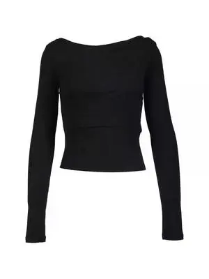 BOHEMSEO Twisted Ribbed Blouse