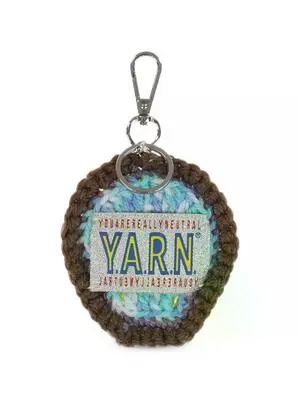 YARN Crochet Skull Keyring