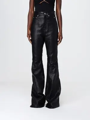 Rick Owens Bolan Flared Leather Trousers