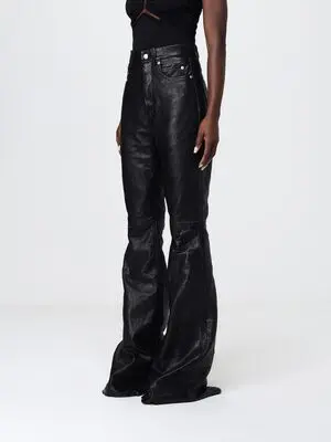 Rick Owens Bolan Flared Leather Trousers