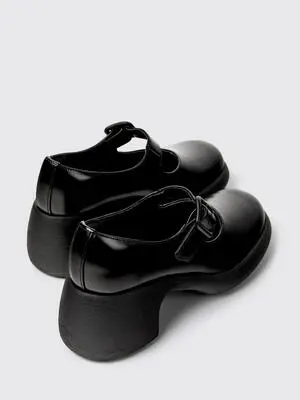 Camper Glossed Mary Jane Court Shoes