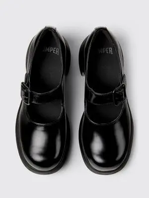 Camper Glossed Mary Jane Court Shoes