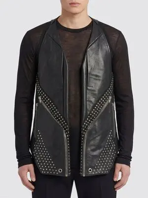 Rick Owens Leather Vest With Glasses