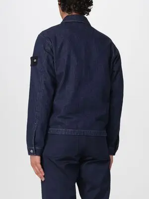 Stone Island Cotton Denim Shirt Jacket