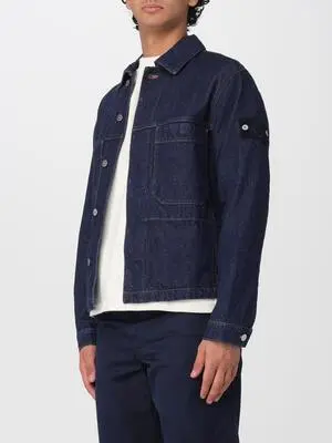 Stone Island Cotton Denim Shirt Jacket