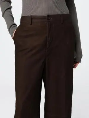 Rick Owens High-waisted Suede Calf Leather Flare Pants