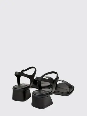 Camper Kora Leather Sandals - Black
