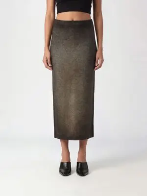 Avant Toi Wool And Cashmere Knit Midi Pencil Skirt