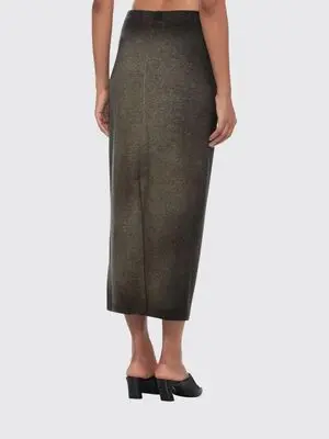 Avant Toi Wool And Cashmere Knit Midi Pencil Skirt