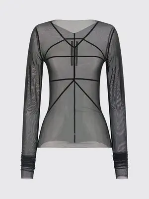 Rick Owens Sheer Nylon Slim Fit Long-sleeved Top