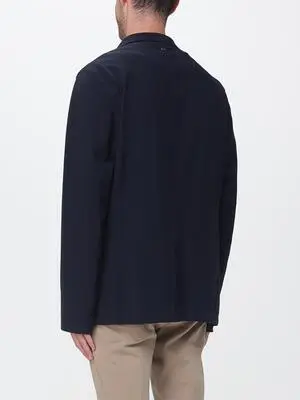 Herno Single-breasted Scuba Blazer With Patch Pockets And Back Vent